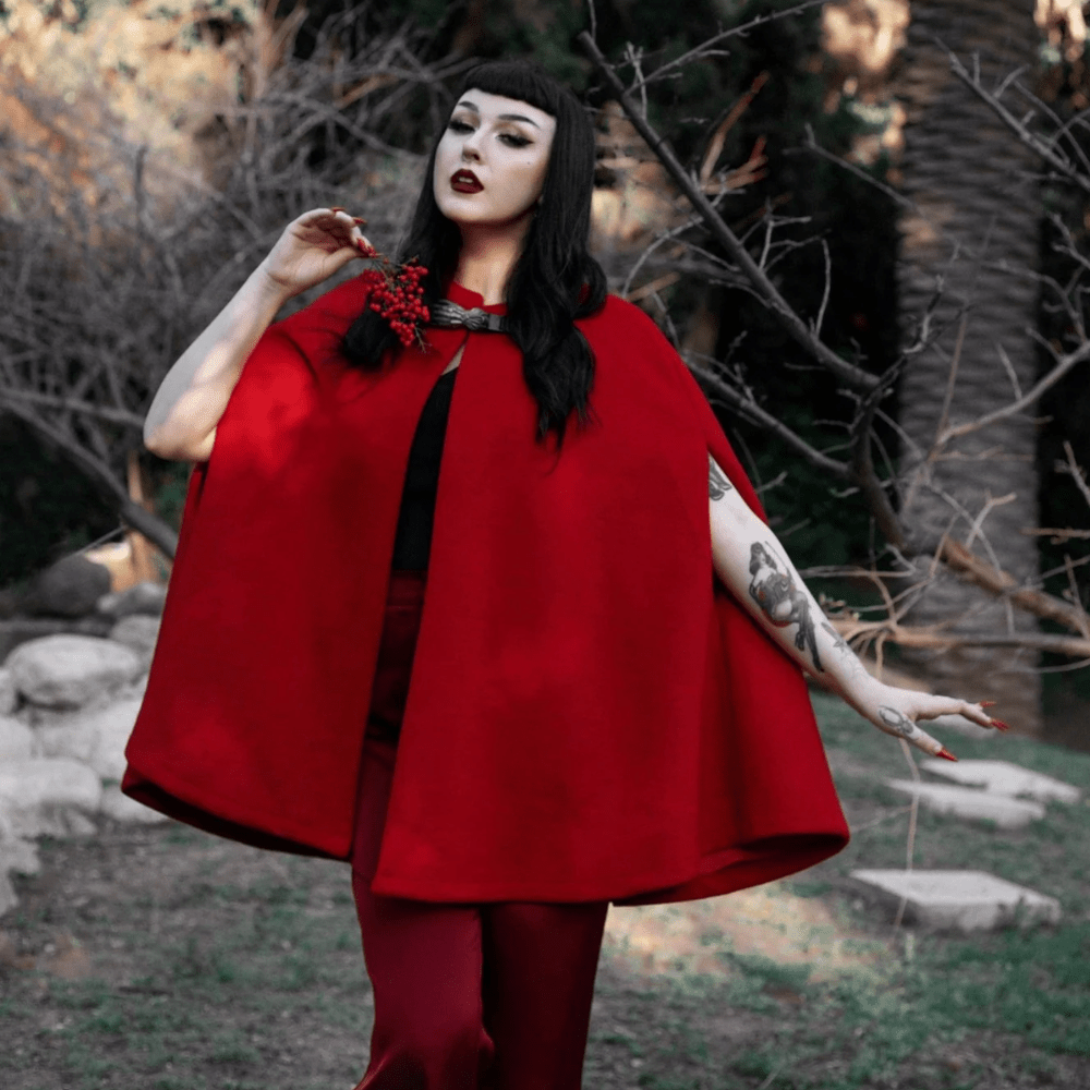 The Supernatural Red Cape – Statement Piece for Everyday Chic – Fire ...